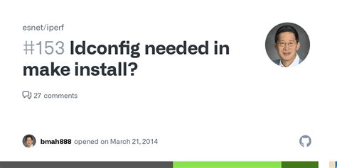 Ldconfig Needed In Make Install · Issue 153 · Esnetiperf · Github