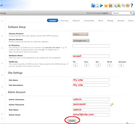Local Installation Ampps Software Stack Oxwall Software Documentation