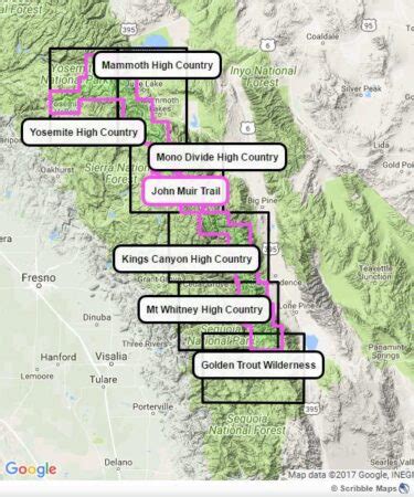 John Muir Trail Map Pack Tom Harrison Maps