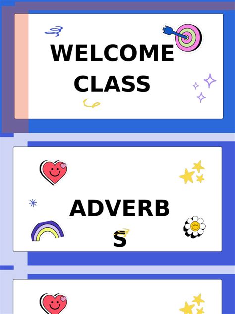 Parts Of Speech Adverbs Presentation Colorful In Cute Style 20240917