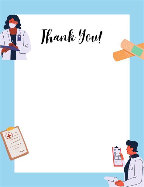 Medical Thank You Letter Printable Etsy