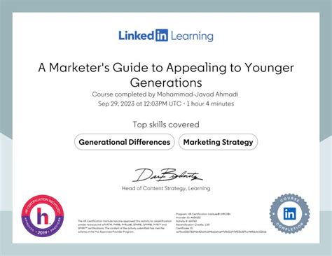 mohammad javad ahmadi on linkedin certificate of completion