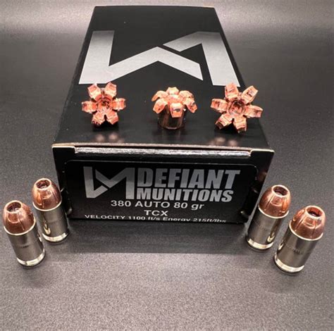 380 Auto 80gr Tcx Total Copper X Panding Solid Copper Defensive