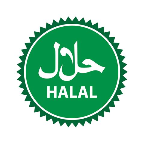 Vector Halal Logo Halal Badge Round Stamp And Vector Logo Halal Sign
