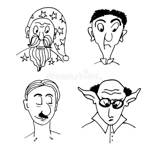 Funny Comic Portraits Stock Illustrations 988 Funny Comic Portraits