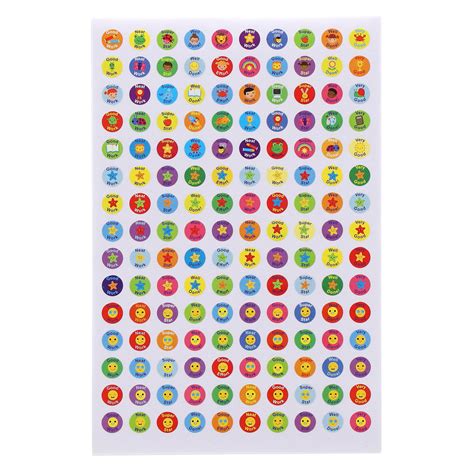 He1778921 Classmates Positive Caption Stickers 10mm Pack Of 720