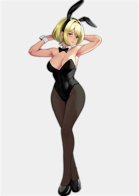 Rule 34 Bito Raimu Blonde Hair Blue Eyes Bunnysuit Neo The World