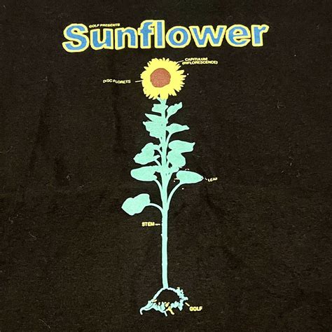 Golf Wang × Rap Tees × Streetwear Early Golf Wang Sunflower Streetwear Rap Tee Grailed