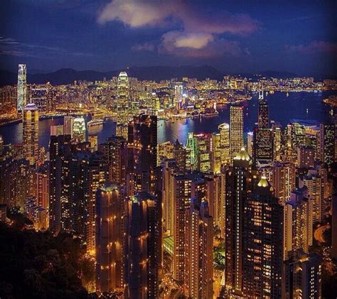 Aerial View From The Peak Hong Kong
