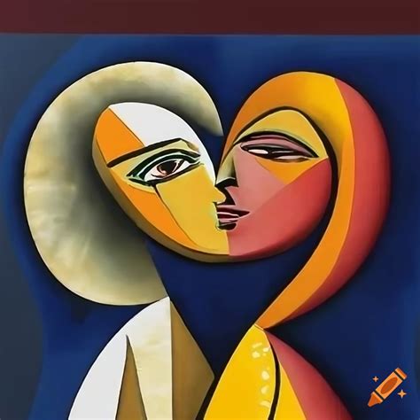 3d Cubism Art By Pablo Picasso Depicting Love On Craiyon