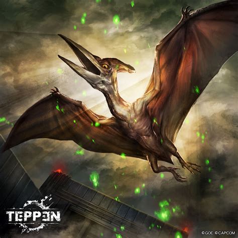 Jun Ishimaru Pteranodon Dino Crisis Capcom Dino Crisis Teppen Highres Official Art Beak