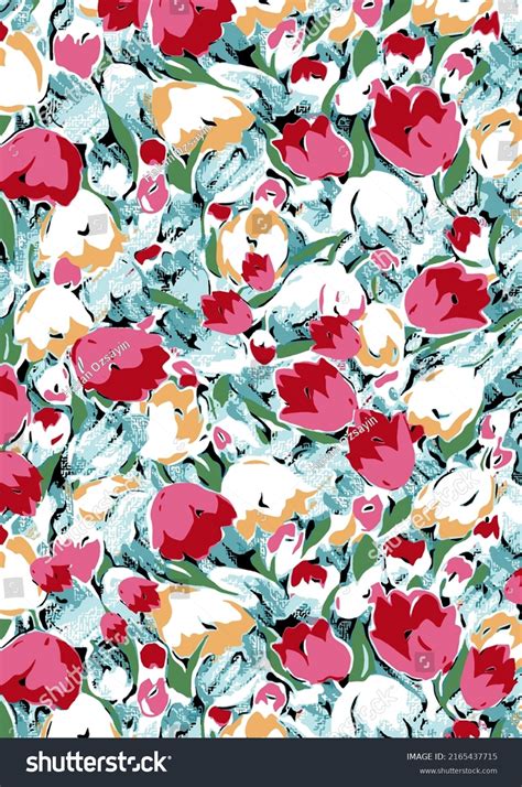 Floral Exotic Fabric Patterns Textile Design Stock Illustration 2165437715 Shutterstock