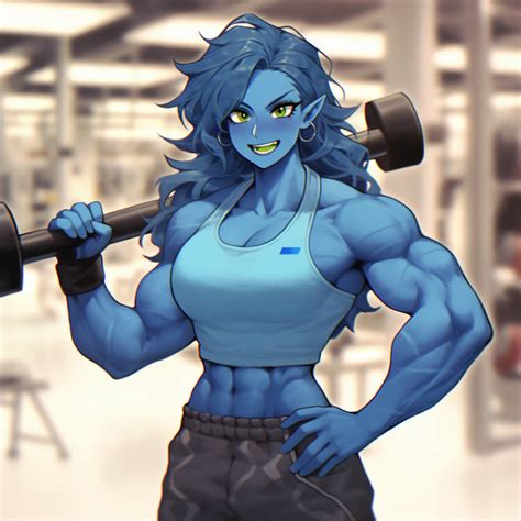 Blue Skinned 1 By Everspade On Deviantart
