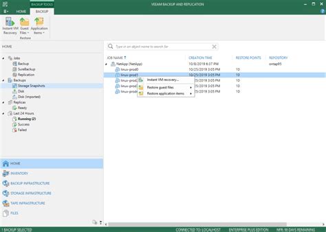 how to use veeam backup from storage snapshots