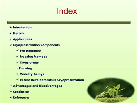 Cryopreservation Germplasm Storage 2 Ppt