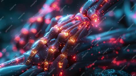 Person Lupus Glowing Depiction Of Joints Showing Inflammation Due To