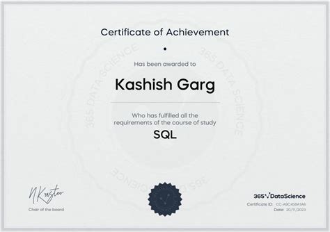 Sqlcertification Dataskills 365datasciencesuccess Kashish Garg