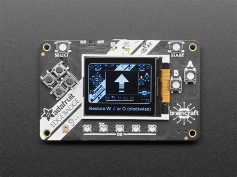 Adafruit Edgebadge Tensorflow Lite For Microcontrollers Id 4400