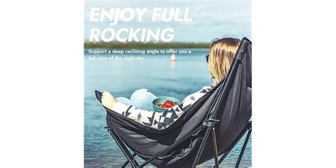 Dowinx Oversized Rocking Camping Chair 300lb Capacity
