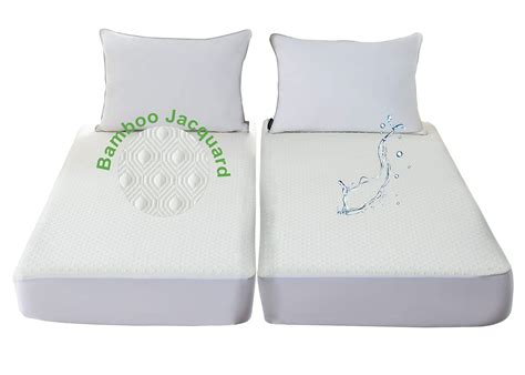 Bamboo Viscose Cooling Split King Mattress Protector For Adjustable Bed