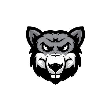 Rat Head Mascot Esport Logo Template Rat Logo Design Vector Stock