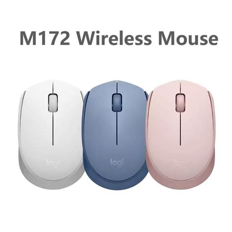 Logitech M172 Usb Wireless Mouse 3 Buttons 1000dpi Original Design Optical Mouse For Laptop