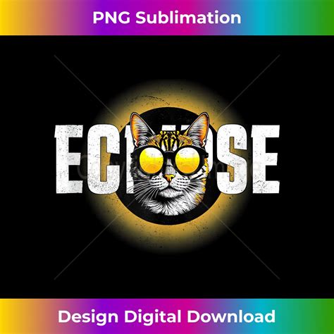 2024 Total Solar Eclipse Cat Wearing Solar Eclipse Glasses Inspire