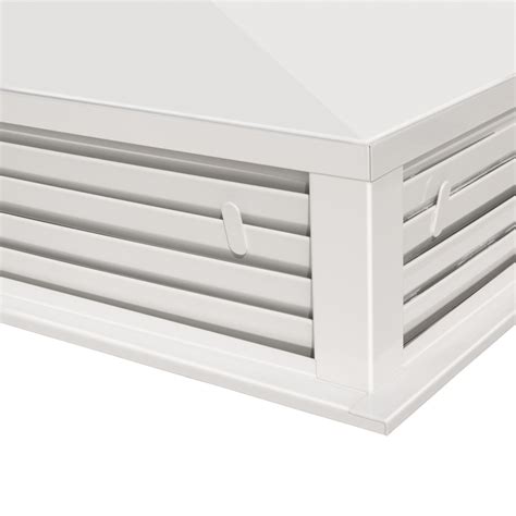 White Powder Coated 4 Way Adjustable Air Diffuser For Evaporative Swamp