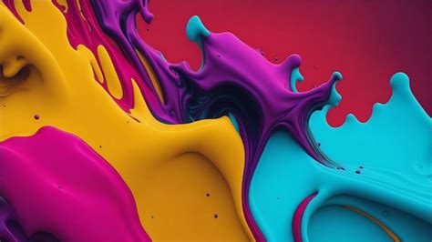 Premium Photo Abstract Liquid Colour Blast Background