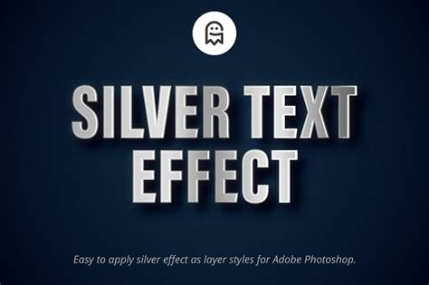 Silver Text Effect Graphic Ghost
