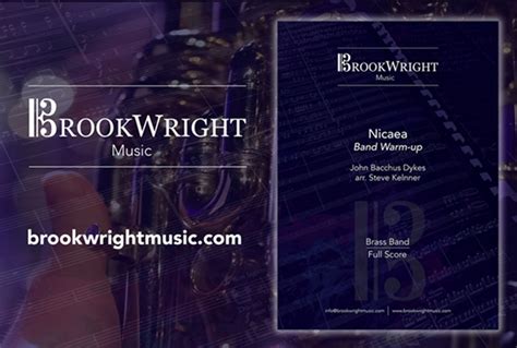 Brookwright Music Nicaea Band Warm Up John Bacchus Dykes Arr Steve Kellner — 4barsrest