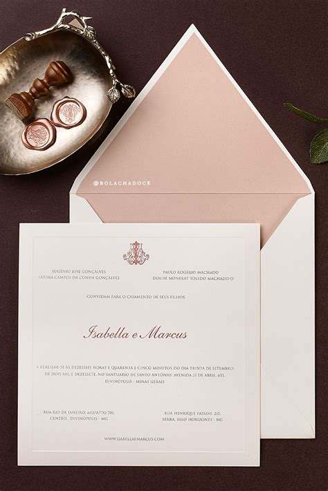 Convite De Casamento Tradicional E Clássico Convite De Casamento Convite De Casamento