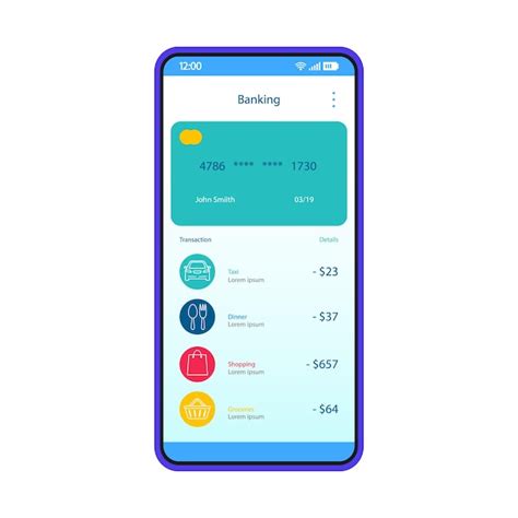 Premium Vector Mobile Banking Account Interface Template Online