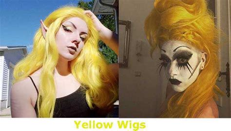 Yellow Color Wig Iwonawig Shop Yellow Wigs