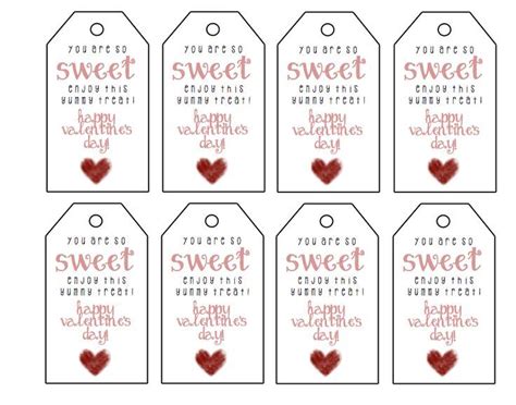 Valentines Day T Tags Free Printable