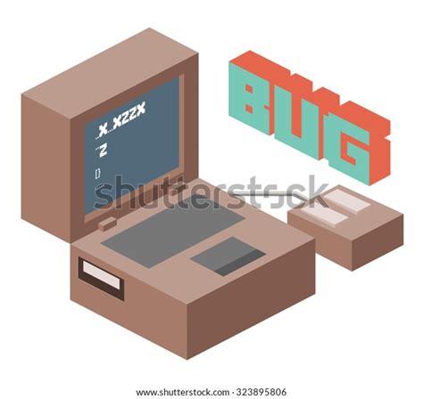Bug On Coding Project Isometric Vector Stock Vector Royalty Free 323895806 Shutterstock