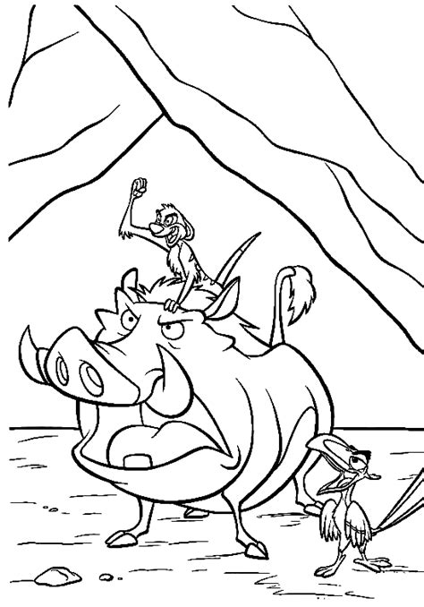 30 Timon And Pumbaa Coloring Pages Free Printable Pdf And Online Coloring