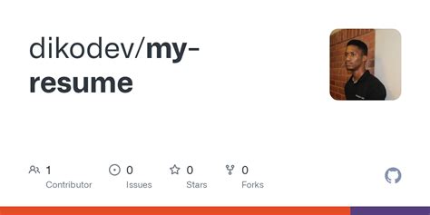 GitHub Dikodev My Resume