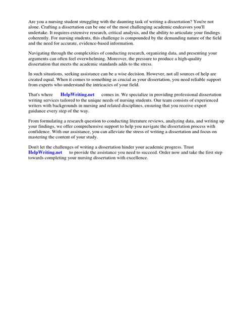 Nursing Dissertation Student Room Pdf Nursing Palliative Care