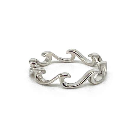 Sterling Silver Wave Ring Maka Imports