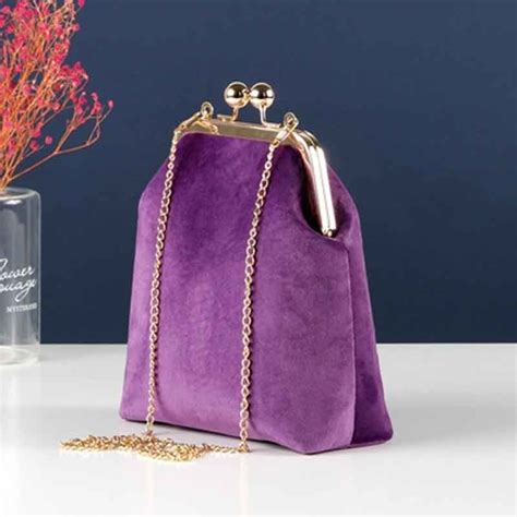 Shinning Velvet Luxury Women Diy Shoulder Bag Kiss Grandado