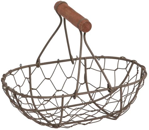 Small Oval Basket With Wooden Handle 36767 Interior Decor Storage Rosefields