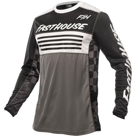 Fasthouse 2023 Grindhouse Omega Black Grey Jersey