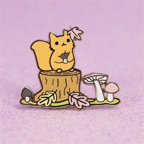 Squirrel Pin Etsy
