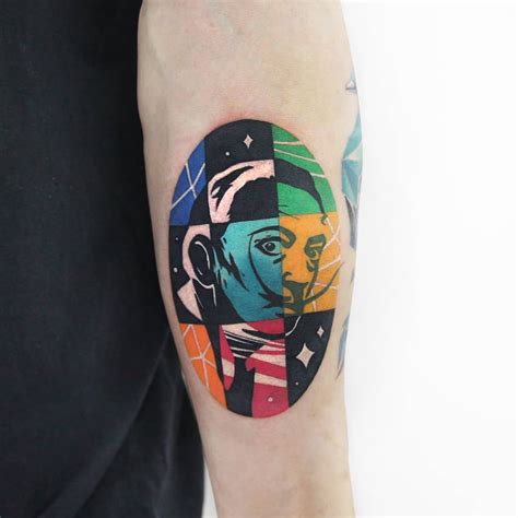 Perfect Geometries And Vibrant Colors In Polycsjs Tattoos Collateral