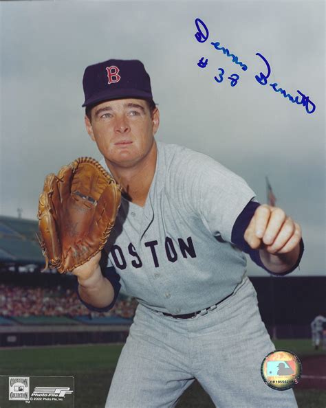 Autographed Dennis Bennett 8x10 Boston Red Sox Photo Main Line Autographs