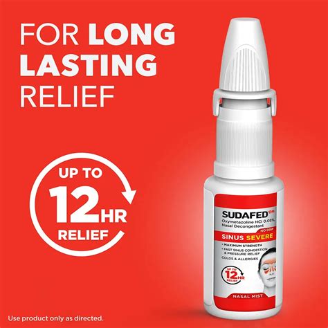 Sudafed® Sinus Severe No Drip Nasal Spray Decongestant Sudafed®