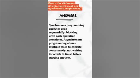 synchronous vs asynchronous programming in javascript explained