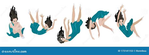 Free Falling Pose Drawing