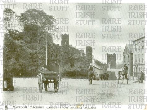 Macroom Castle From Market Square Macroom Cork Ireland Rare Photo